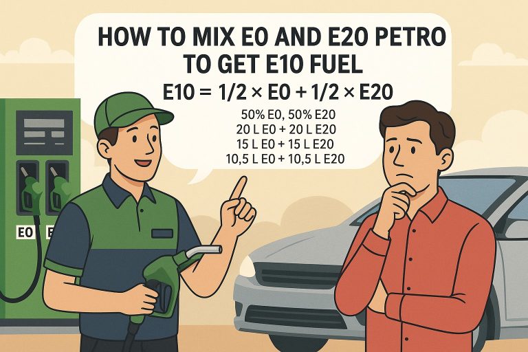 How to Mix E0 and E20 Petrol to Safely Get E10 Fuel - Jaspreet Singh