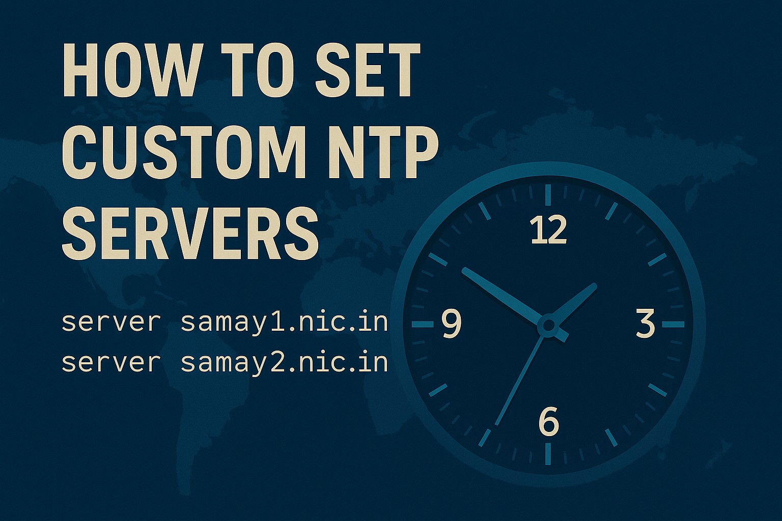 How to Set Custom NTP Servers on Rocky Linux (EL) and Debian Systems Using Indian NTP Servers ...